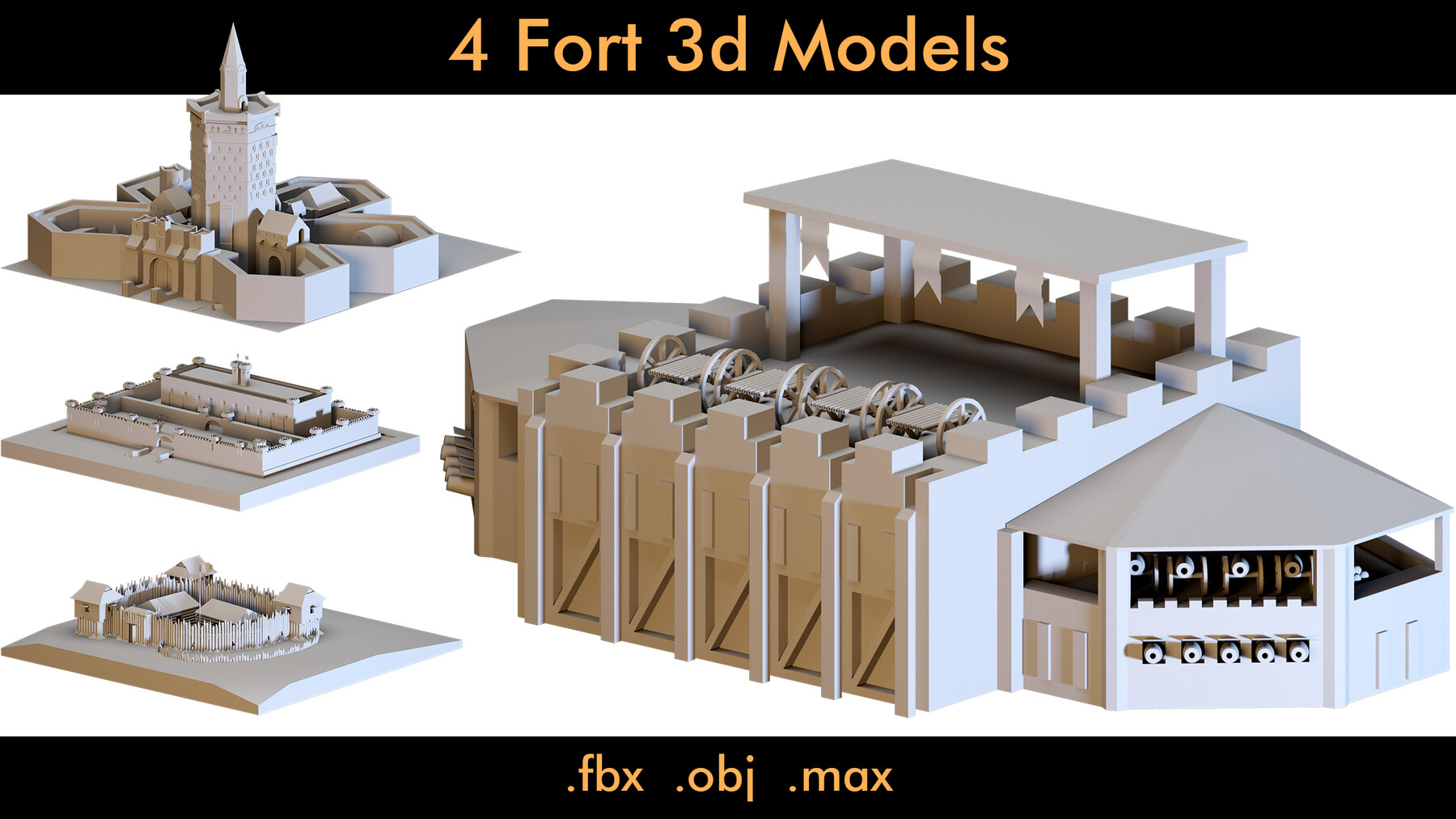 ArtStation - 4 Fort- 3d Model | Resources