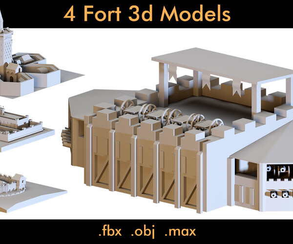 ArtStation - 4 Fort- 3d Model | Resources