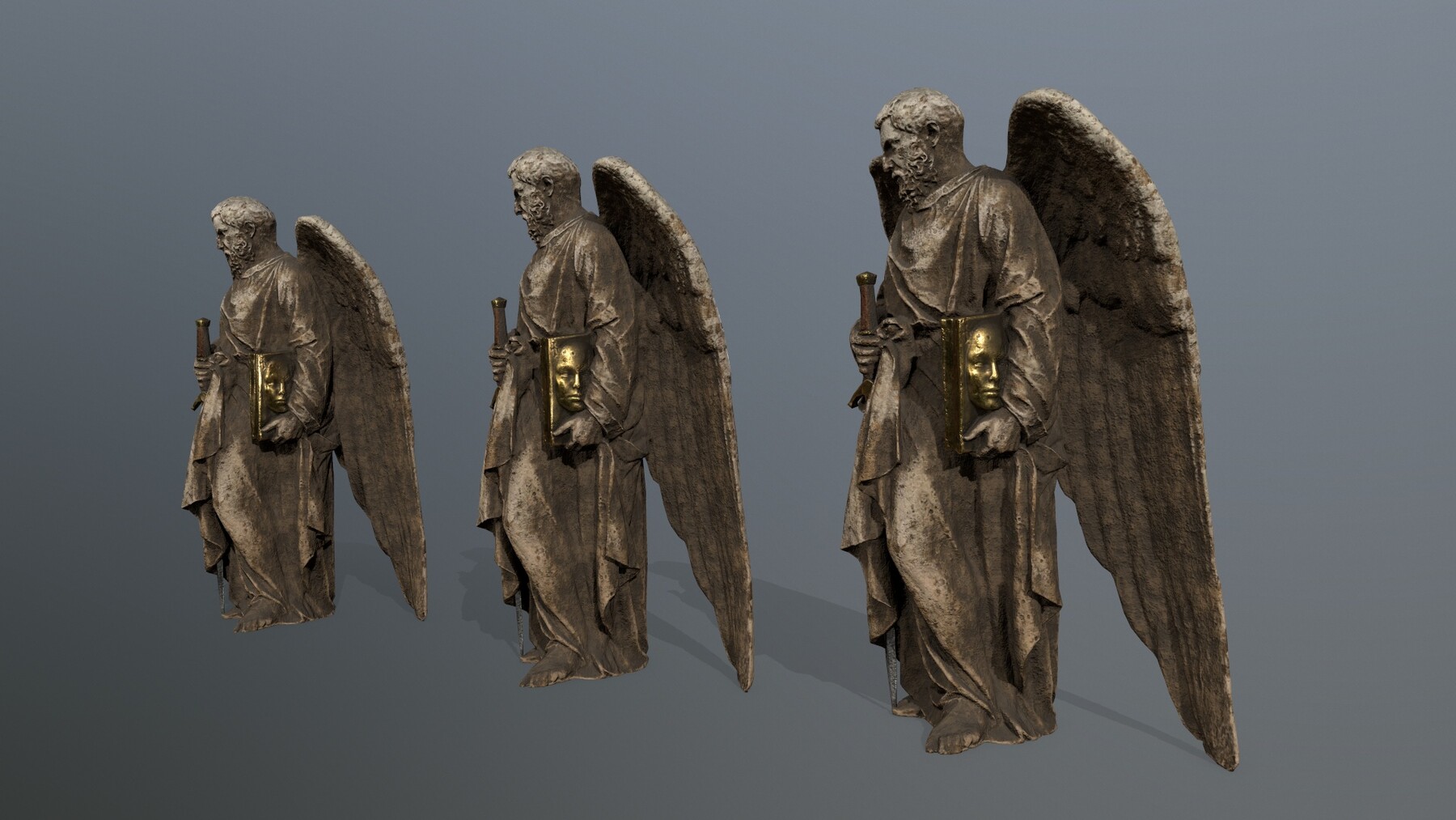 ArtStation - Old Man Statue | Game Assets