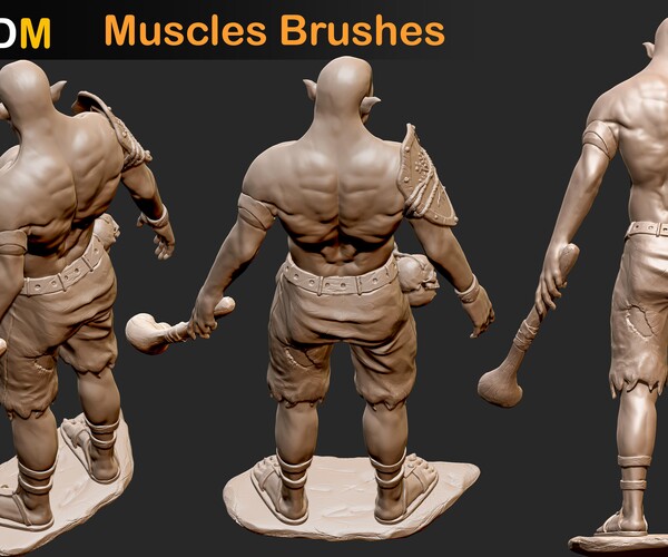 ArtStation - 122 VDM Muscles Bundle ( 20% OFF ) | Brushes