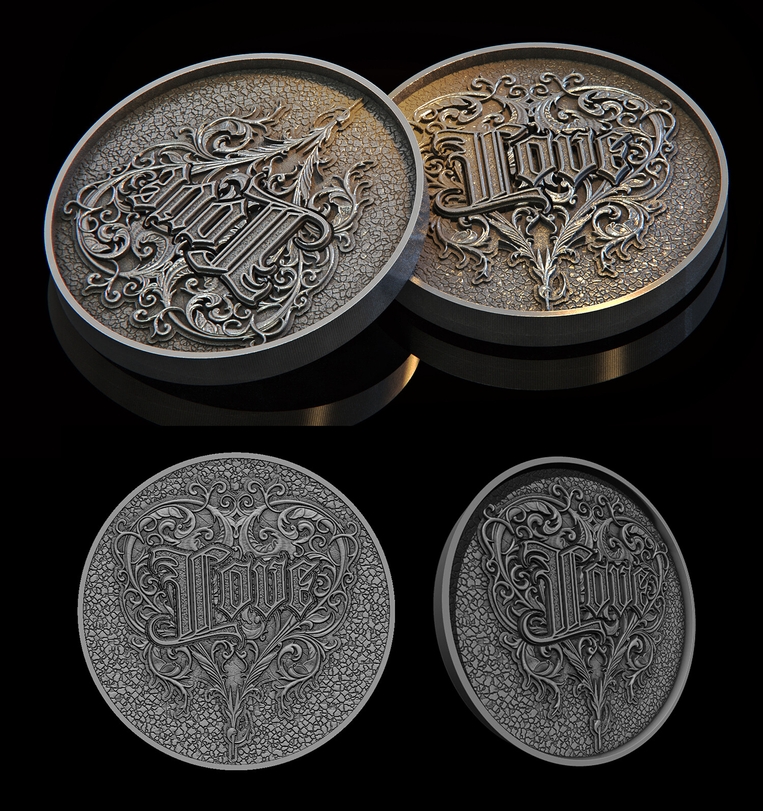 ArtStation - Fiber Laser Coin Set - Combo 02 | Resources