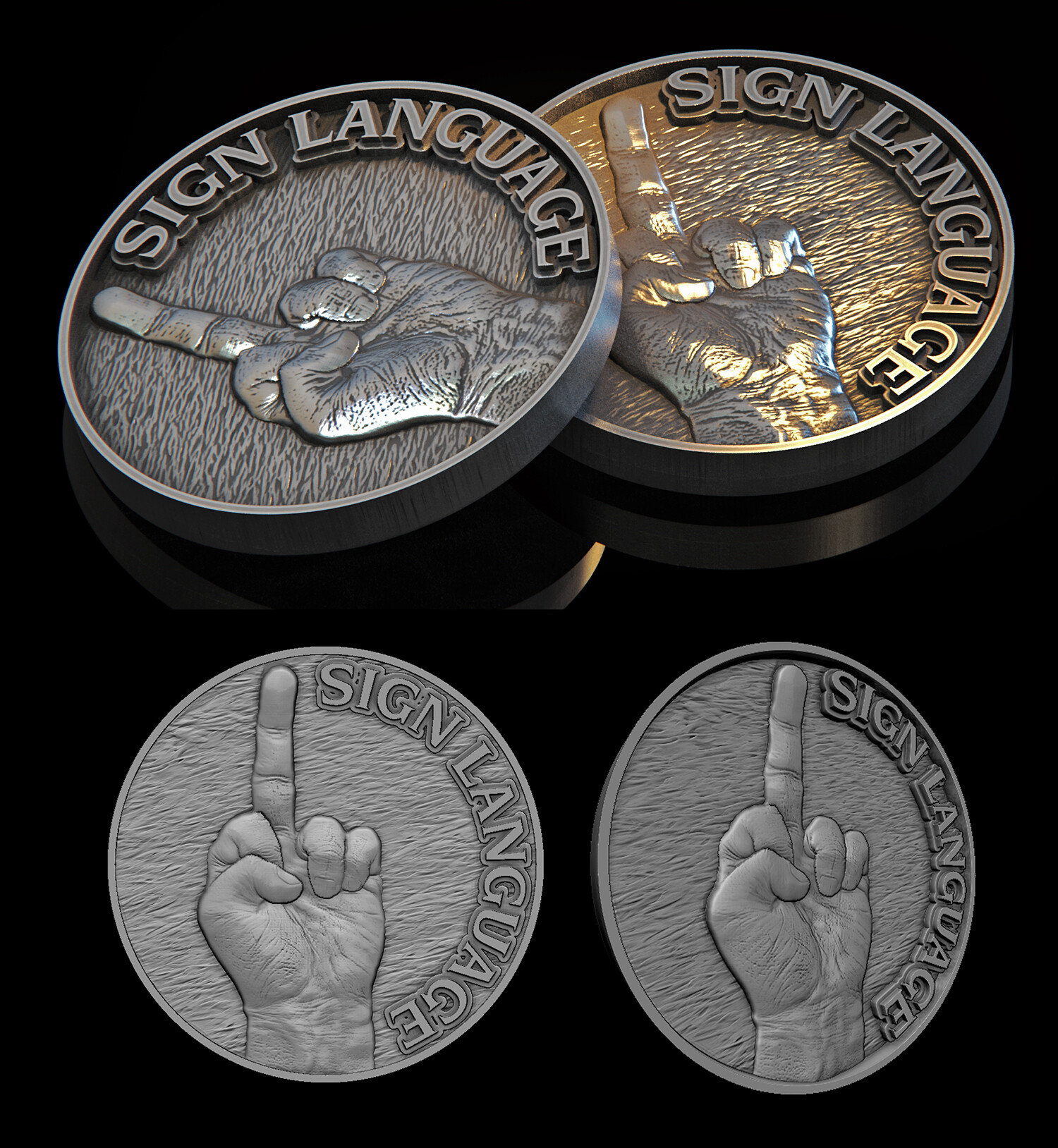 ArtStation - Fiber Laser Coin Set - Combo 02 | Resources