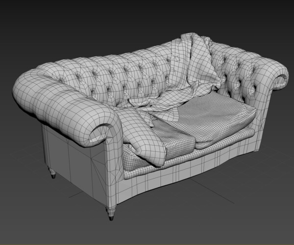 ArtStation - Busted Sofa | Game Assets