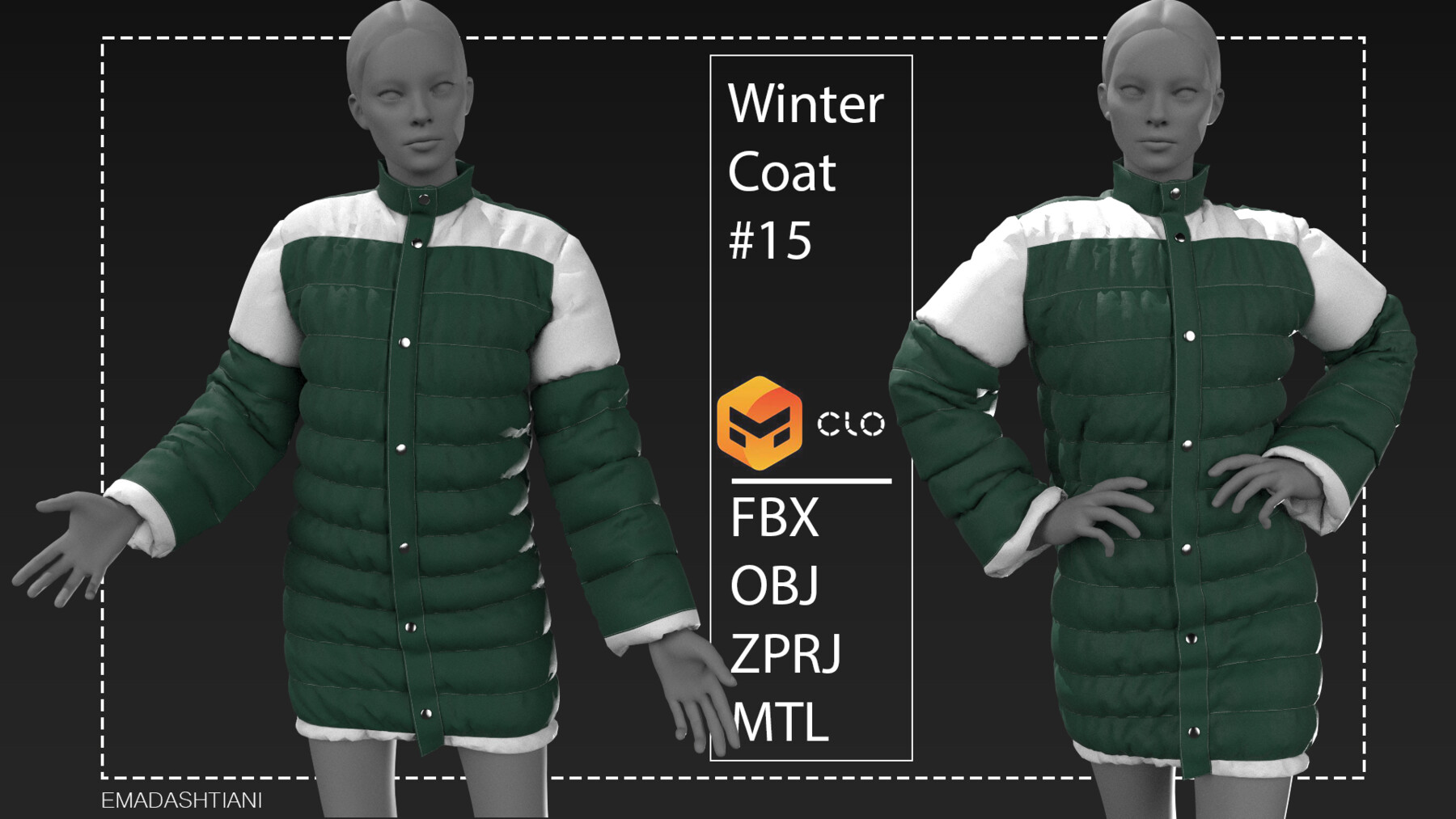 ArtStation - Winter Coat #15 | Game Assets