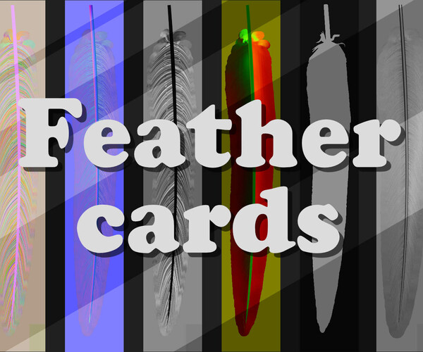 ArtStation - Bird feather atlas (incl random, id, flow, dir, root ...