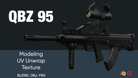 ArtStation - QBZ 95 Gun | Game Assets