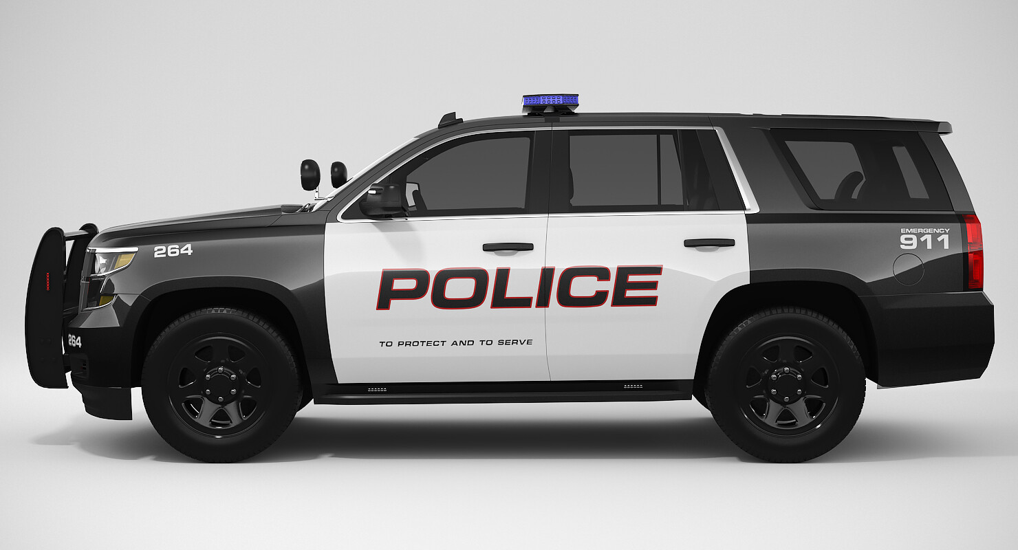 ArtStation - Chevrolet Tahoe 2018 Police | Resources