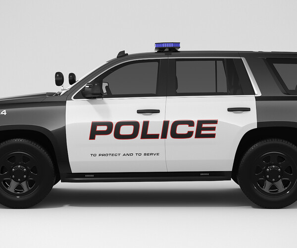 ArtStation - Chevrolet Tahoe 2018 Police | Resources