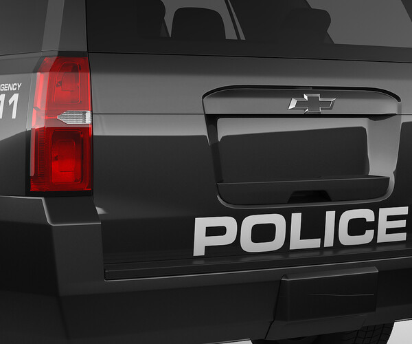 ArtStation - Chevrolet Tahoe 2018 Police | Resources