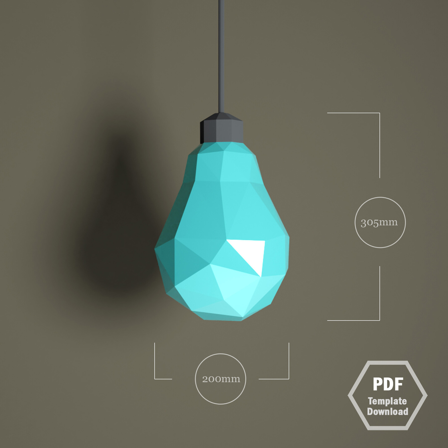 ArtStation - Lowpoly 3D Bulb/Papercraft/3D Papercraft / Papercraft Pdf ...