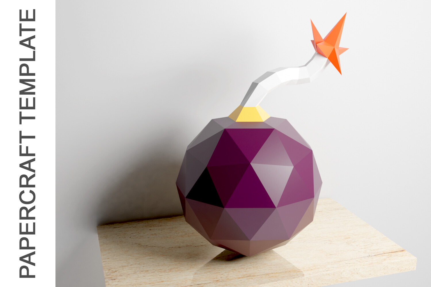 ArtStation - PDF Template of Canon Bomb Papercraft / SVG Template/ DXF ...