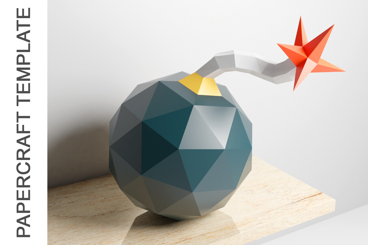 ArtStation - PDF Template of Canon Bomb Papercraft / SVG Template/ DXF ...