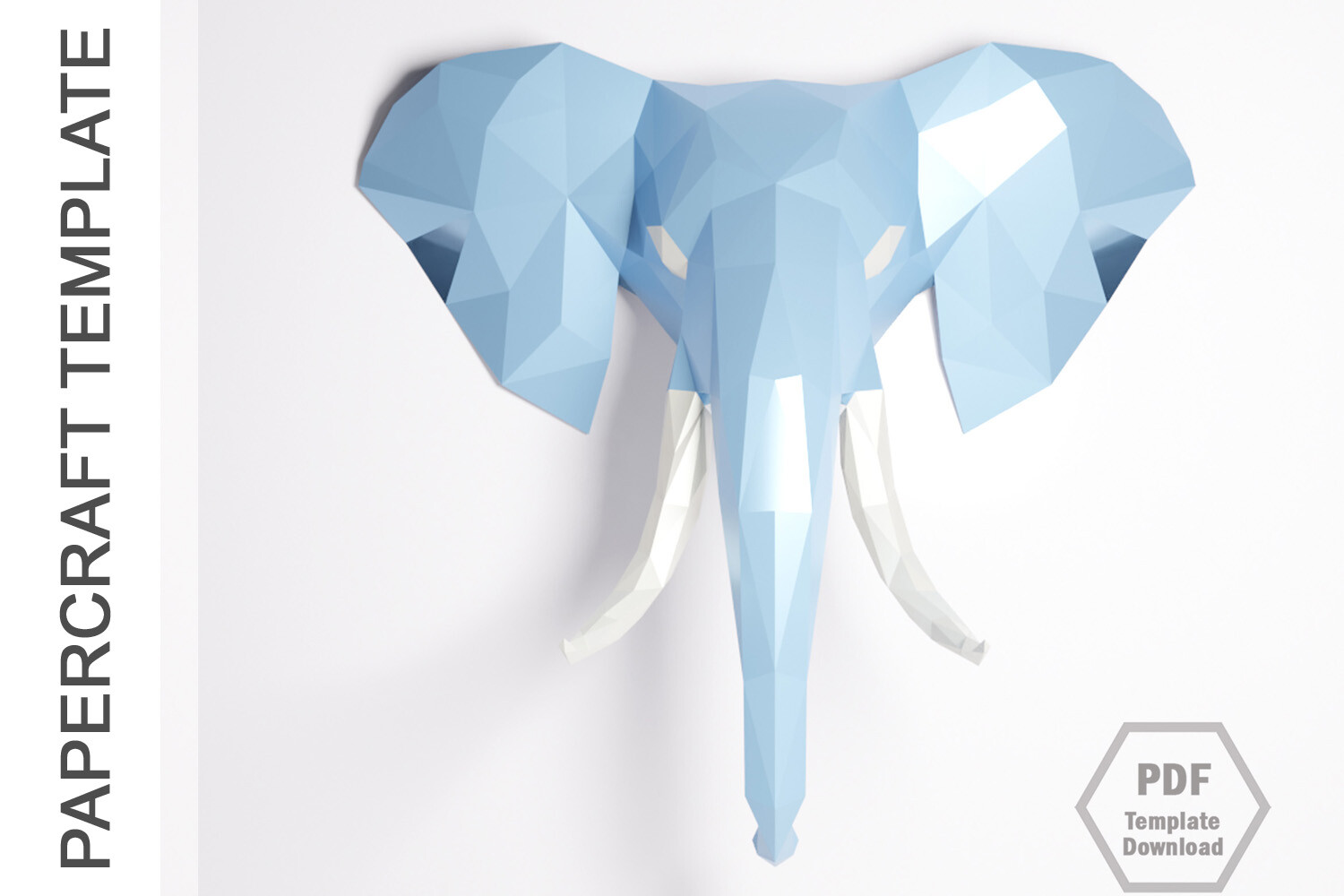 ArtStation - Elephant Papercraft DIY Home Decor PDF Template/Papercraft ...