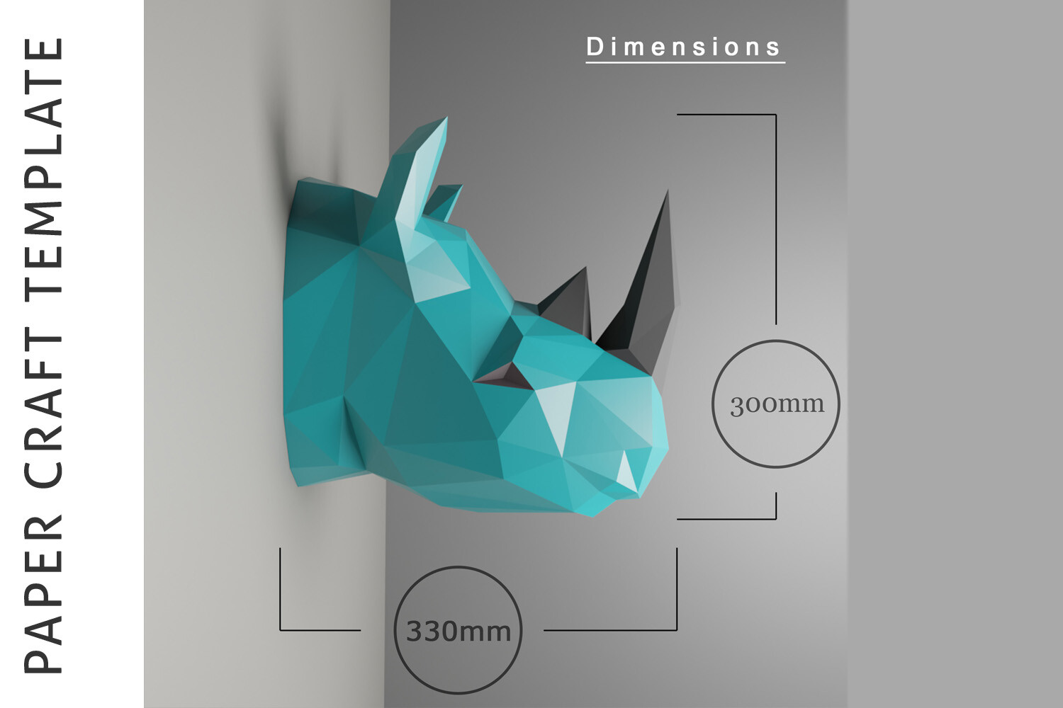 ArtStation - Rhino Papercraft/Paper craft/3D Papercraft/3D rhinoceros ...