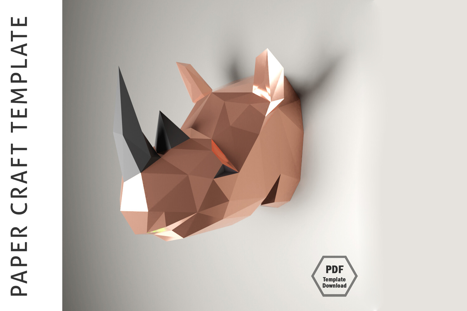 ArtStation - Rhino Papercraft/Paper craft/3D Papercraft/3D rhinoceros ...