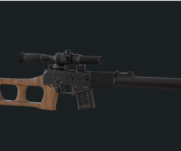 ArtStation - VSS Vintorez Gun | Game Assets