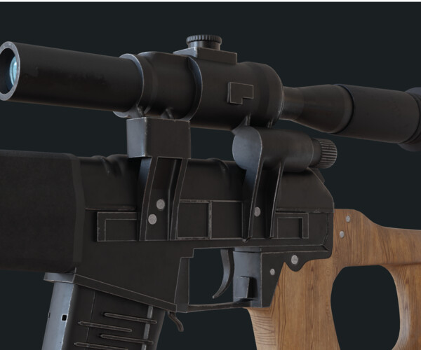 ArtStation - VSS Vintorez Gun | Game Assets