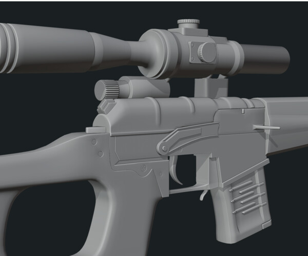 ArtStation - VSS Vintorez Gun | Game Assets