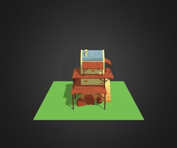 ArtStation - Toonish Medivial Watch Tower | Game Assets