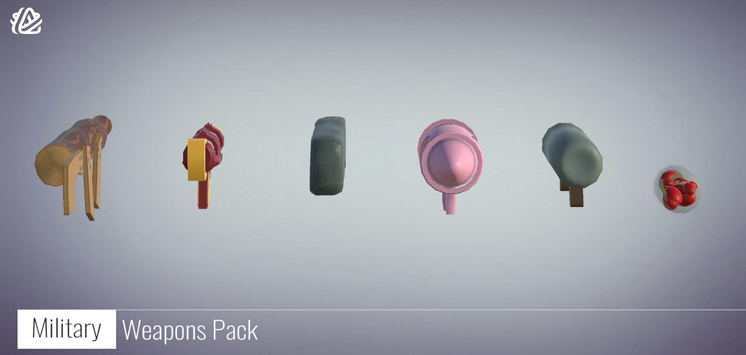 ArtStation - Weapons Pack - Low Poly 3D Military Weapons | Game Assets