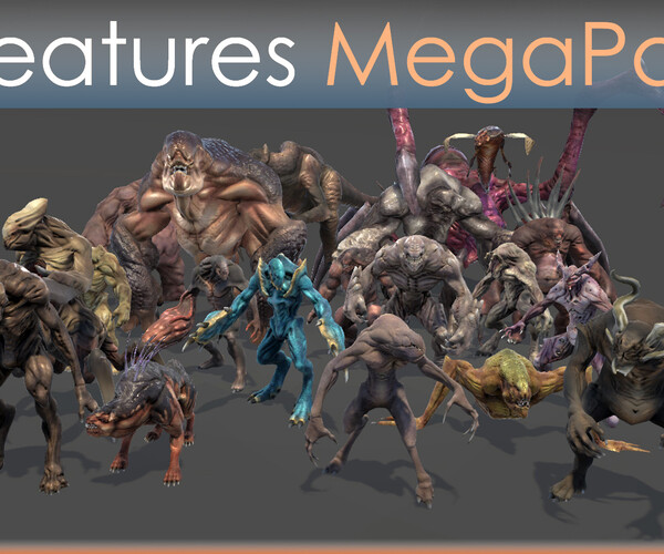 ArtStation - Creatures MegaPack | Game Assets