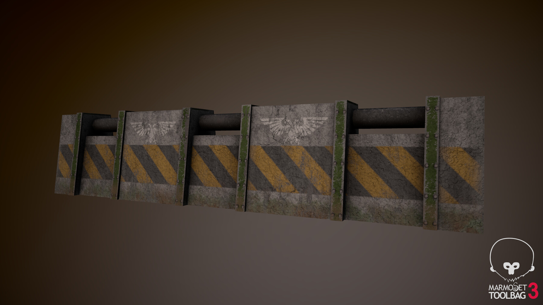 ArtStation - Warhammer 40000. Imperial guard barrier | Game Assets