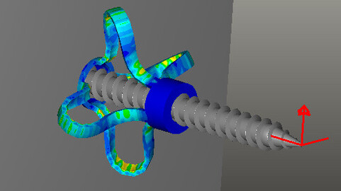 ArtStation - Screw Anchor Plastic FEA Simulation | Resources