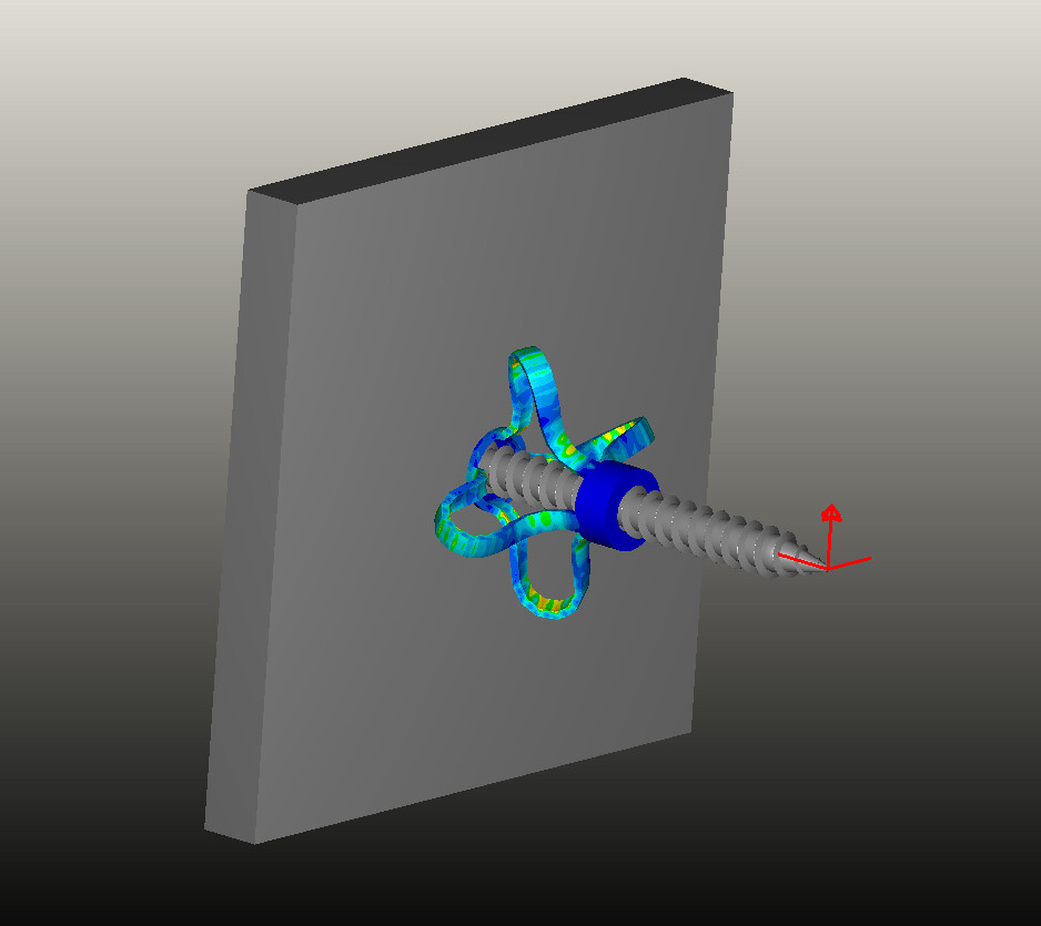 ArtStation - Screw Anchor Plastic FEA Simulation | Resources
