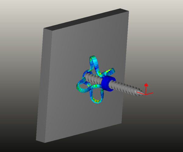 ArtStation - Screw Anchor Plastic FEA Simulation | Resources