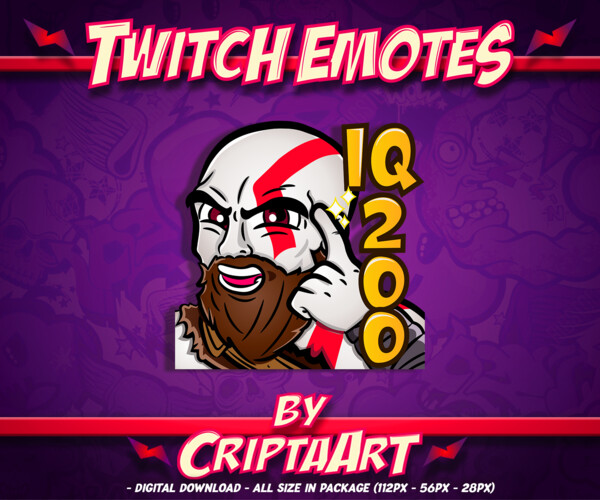 ArtStation - Twitch Emote / Emotes God of War / Emote Kratos / GOW ...