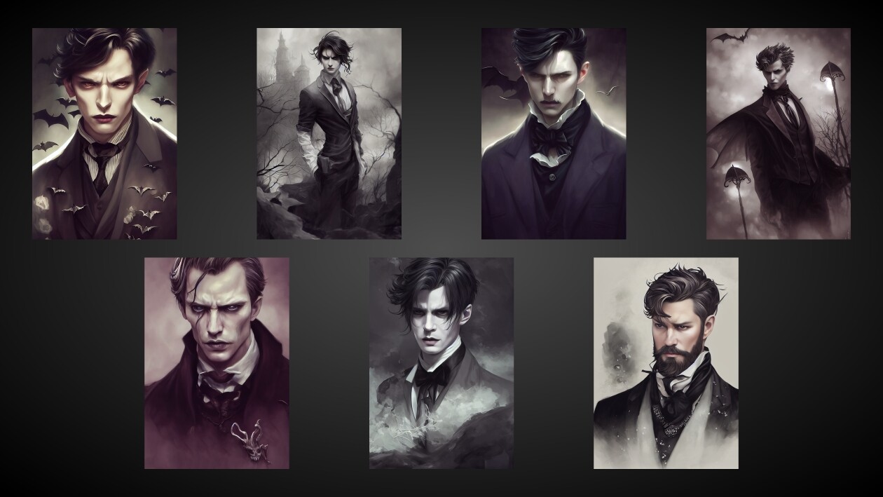 ArtStation - Male vampire elegant style set | Artworks ArtStation - Male vampire elegant style set | Artworks