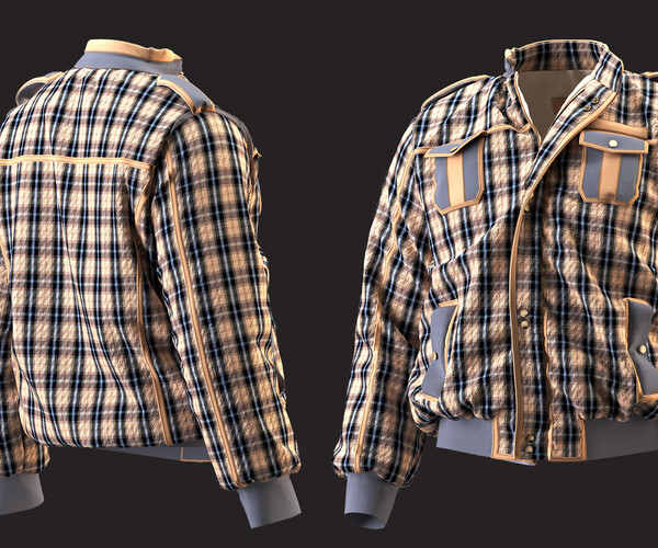 ArtStation - 3D Fleece Jacket (Zprj, Fbx, Obj, Max,Mtl)+(Textures ...
