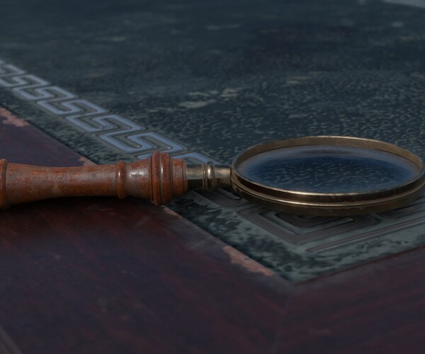 ArtStation - 19TH CENTURY MAGNIFYING LENS | Game Assets
