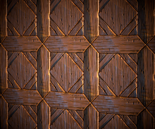 ArtStation - Wood Floor Stylized - VOL 04 - substance designer | Game ...