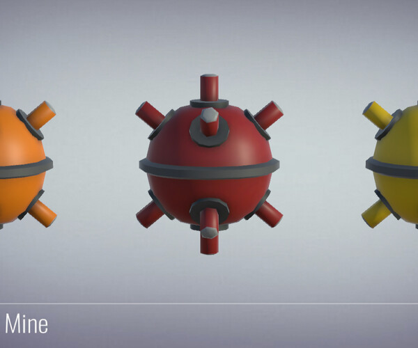 ArtStation - Sea Mine - Military (Naval) 3D Weapons | Game Assets
