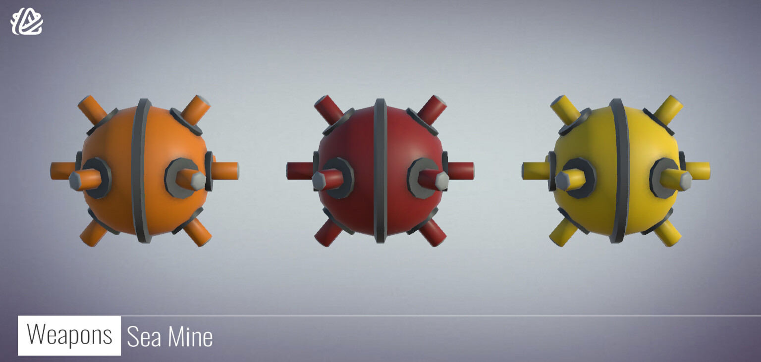 ArtStation - Sea Mine - Military (Naval) 3D Weapons | Game Assets