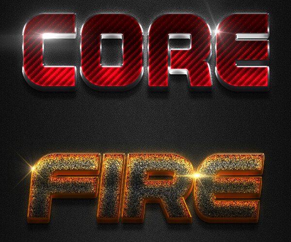 ArtStation - 10 Glowing Light Text Effect Bundle PSD-Vol 09 | Artworks