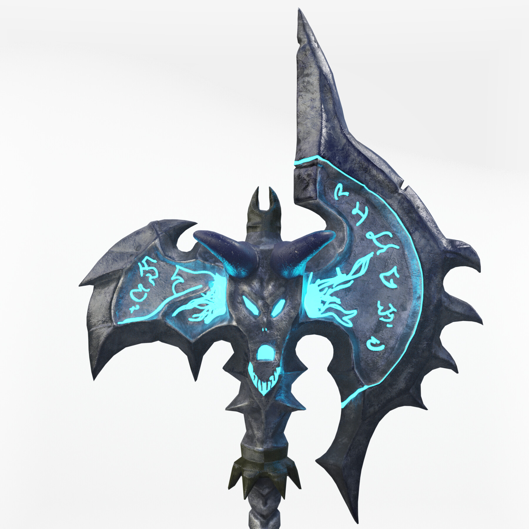 ArtStation - Stylized axe weapon shadowmourne from WOW low-poly game ready | Resources