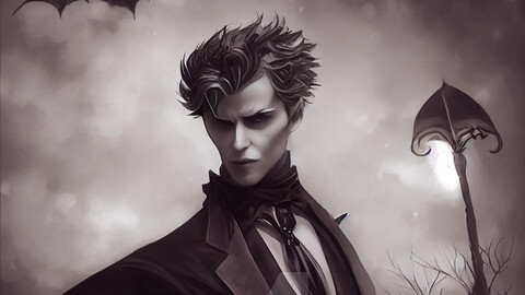 ArtStation - Male vampire elegant style 4 | Artworks