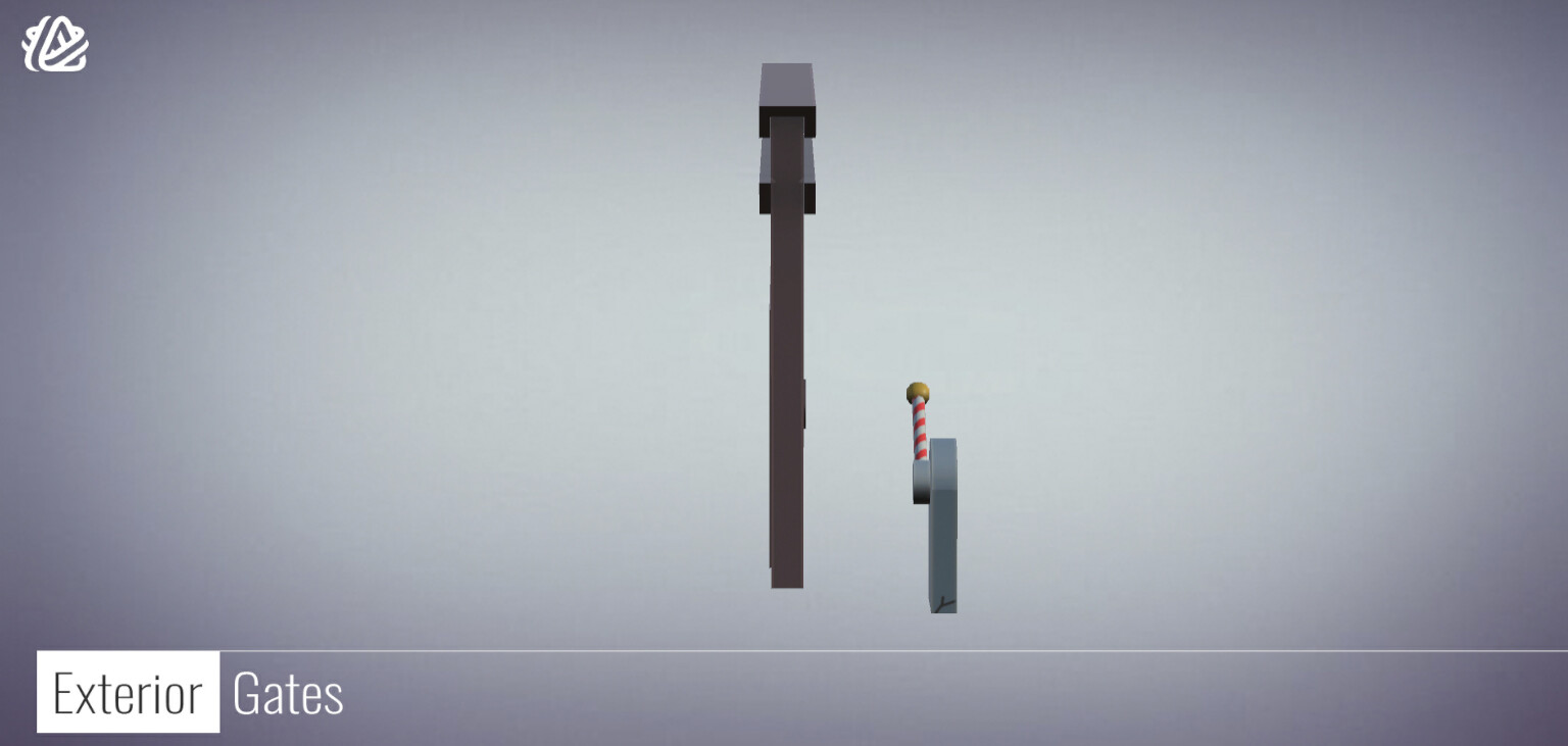 ArtStation - 3D Gates - Exterior | Game Assets