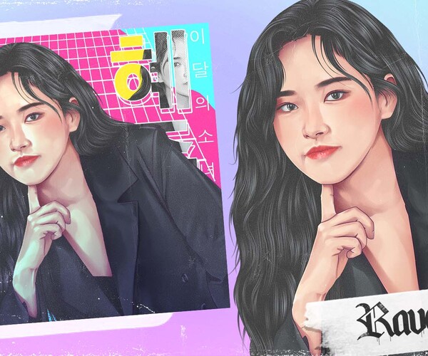 ArtStation - LOONA Hyeju Vector Poster Art (PNG Clipart Included ...