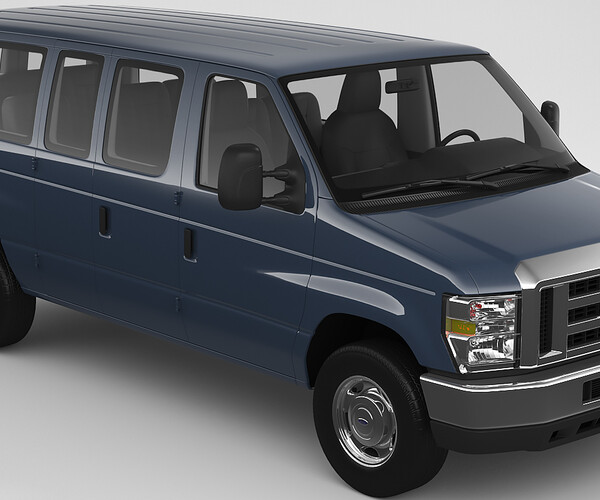 ArtStation - Ford E-Series E-350 Passenger Van | Resources