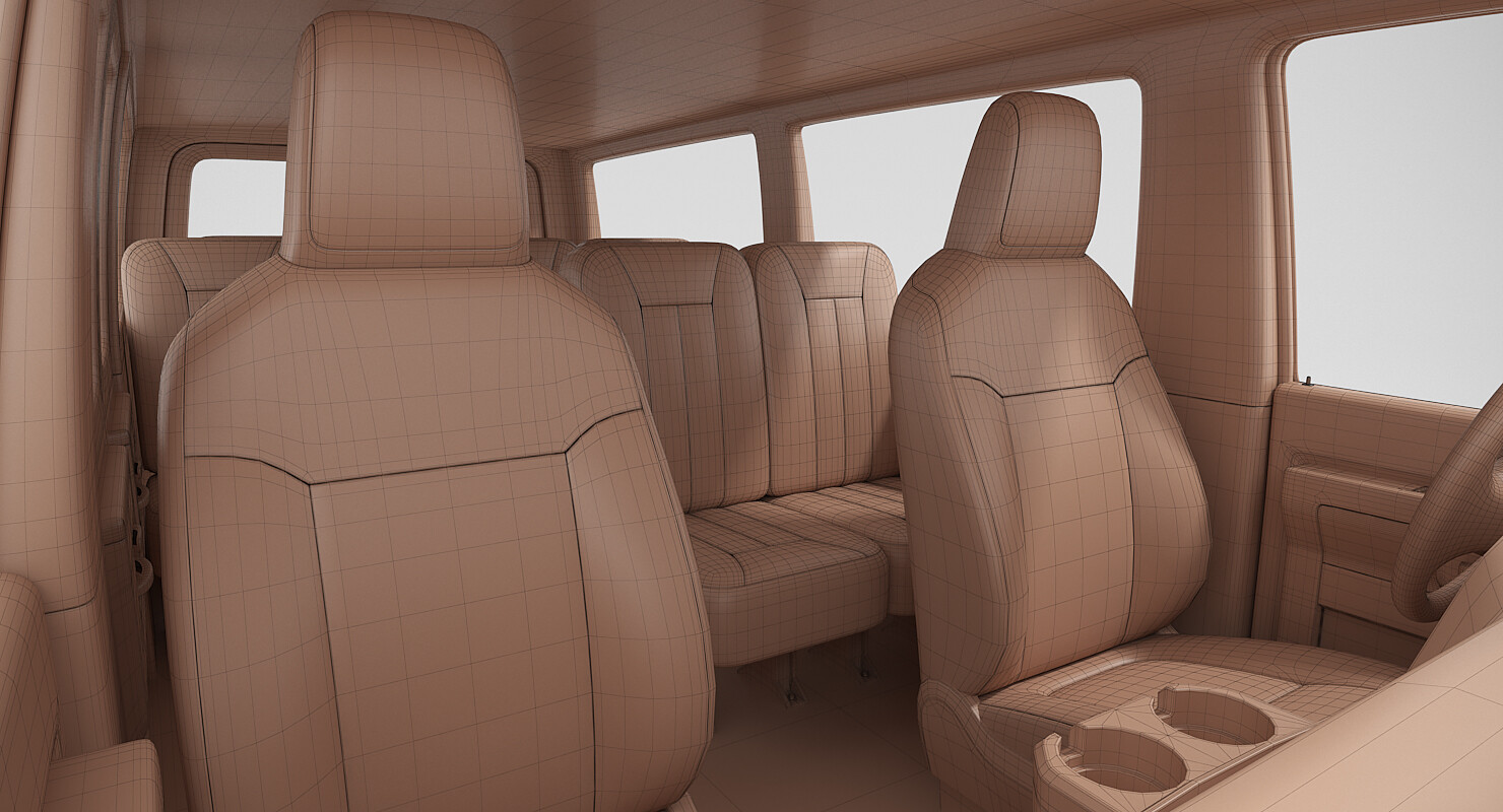 ArtStation - Ford E-Series E-350 Passenger Van | Resources