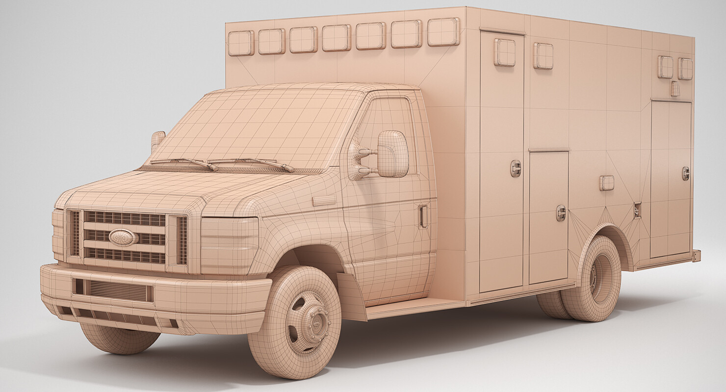 ArtStation - Ford E-Series Ambulance | Resources