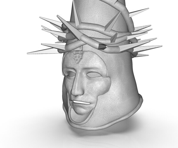 ArtStation - The Penitent One Helmet Blasphemous Stoic Mask | Resources