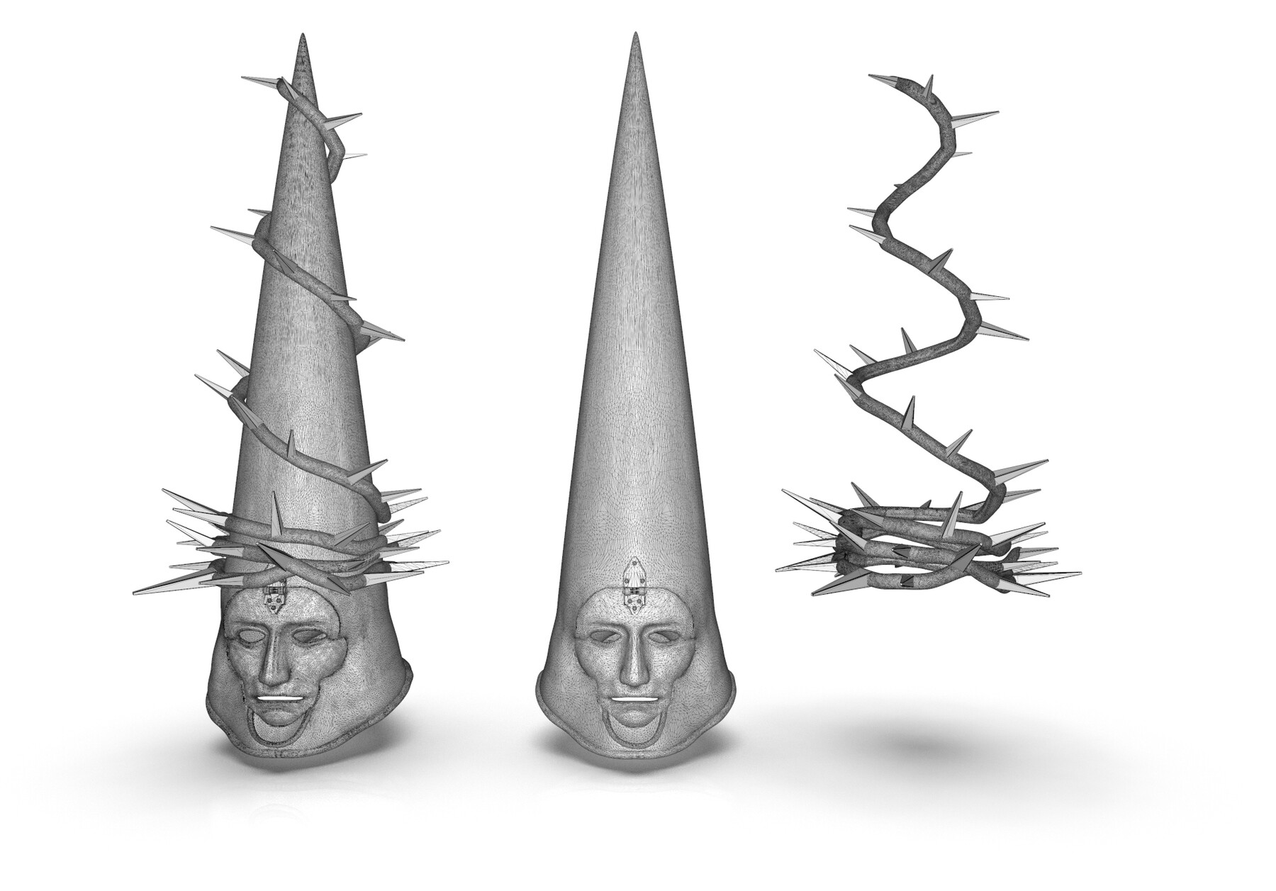 ArtStation - The Penitent One Helmet Blasphemous Stoic Mask | Resources