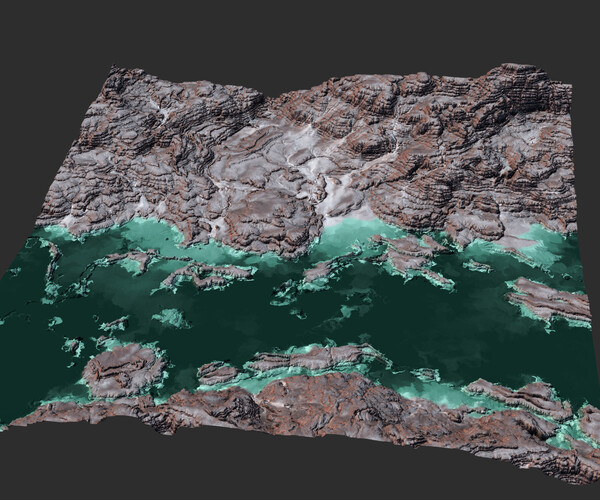 ArtStation - Desertic Valleys Collection Vol.2 | 12 Terrains at 8k ...