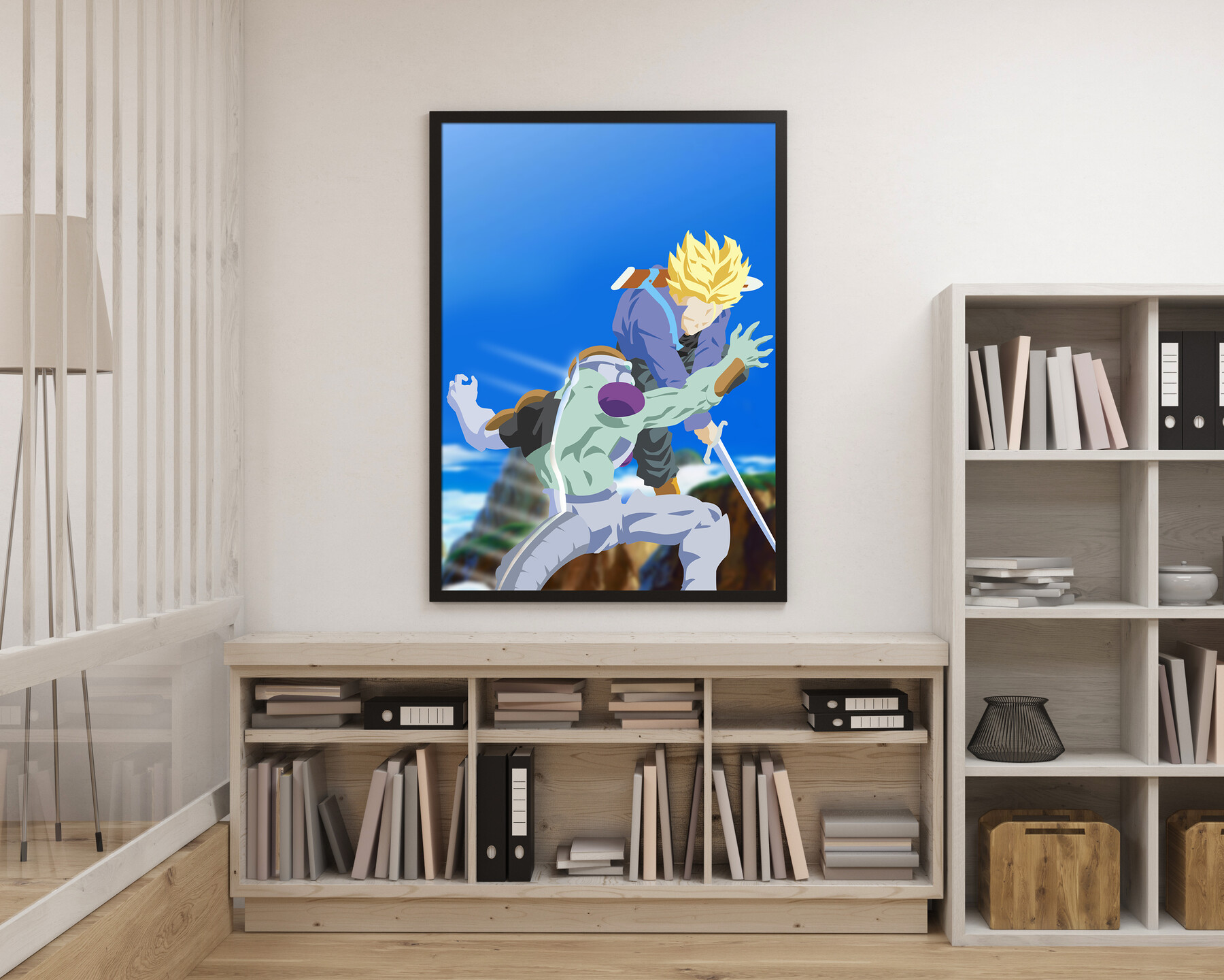 ArtStation - Dragonball Z Trunks vs Frieza Poster,Instant Download ...