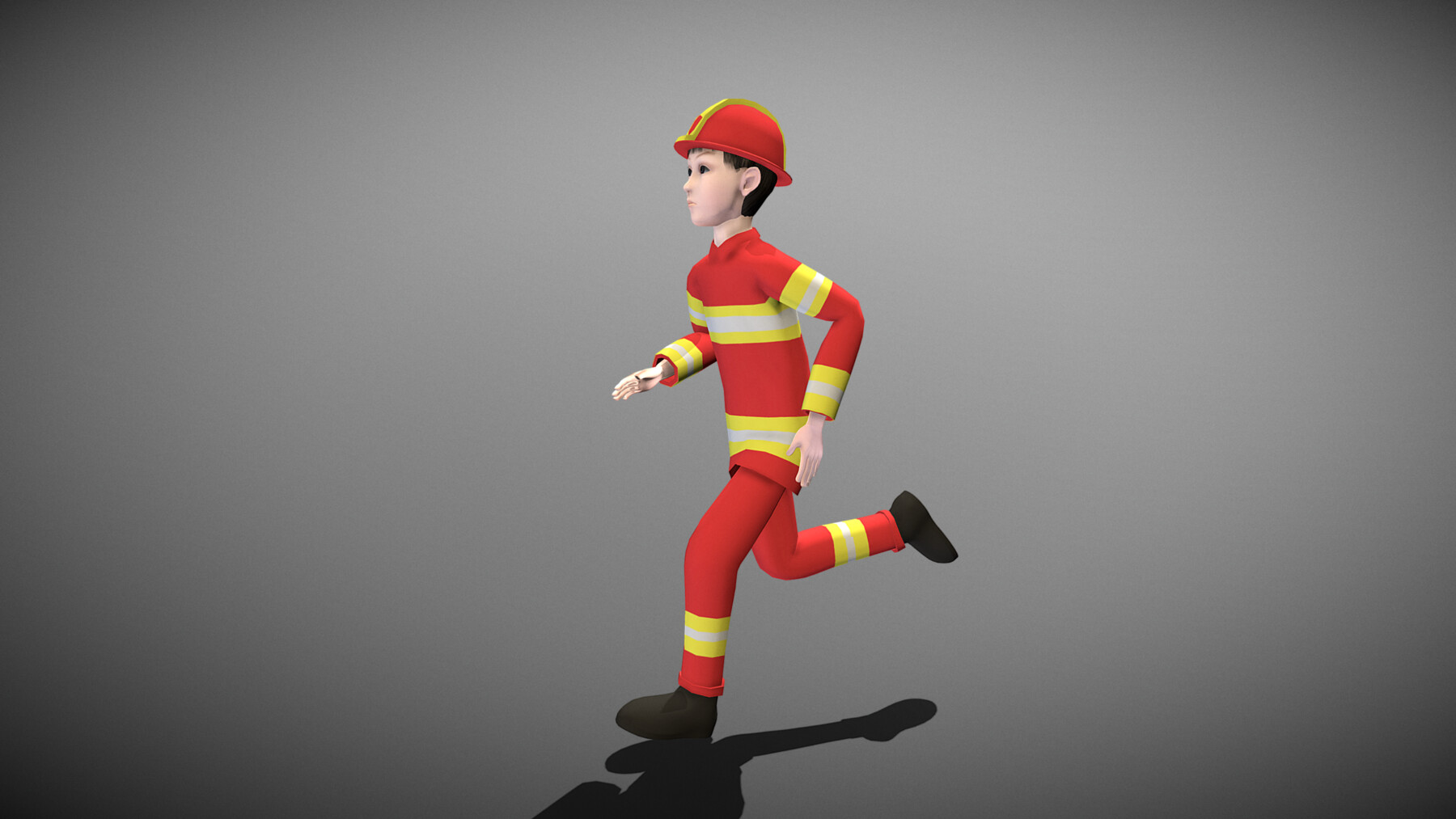 ArtStation - Cartoon Fireman | Game Assets