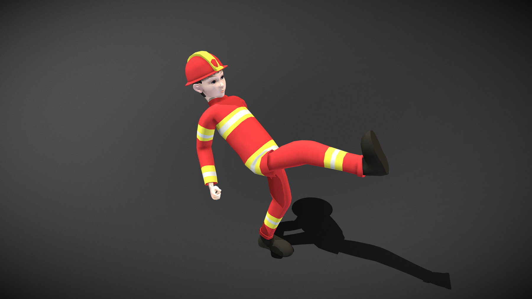 ArtStation - Cartoon Fireman | Game Assets